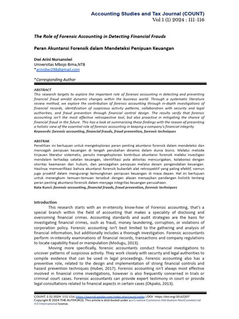 The Role Of Forensic Accounting In Detecting Finan Pdf