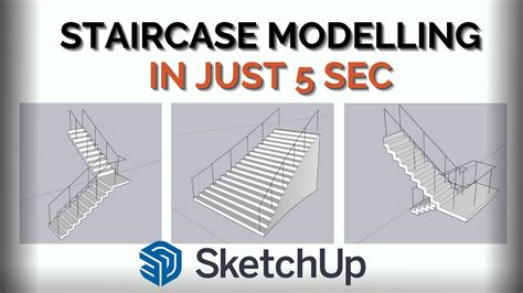 Stair Modelling In Just Few Clicks For SketchUp YouTube