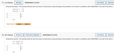 Solved Compute The Product This Exercise Should Be Done Two Chegg