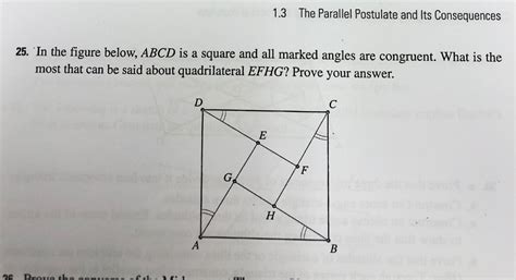 solved 1 3 the parallel postulate and its consequences 25