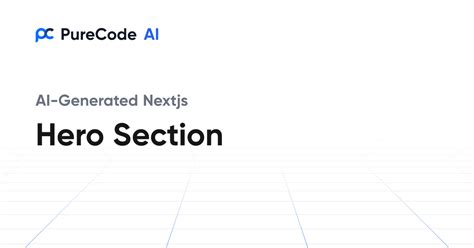 Generate Nextjs Hero Section Components Quickly