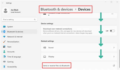 transfer files between android and windows 11 via bluetooth technipages