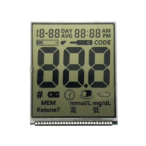 7 Segment Lcd Display For Glucometer China 7 Segment Lcd Display For Glucometer And Led
