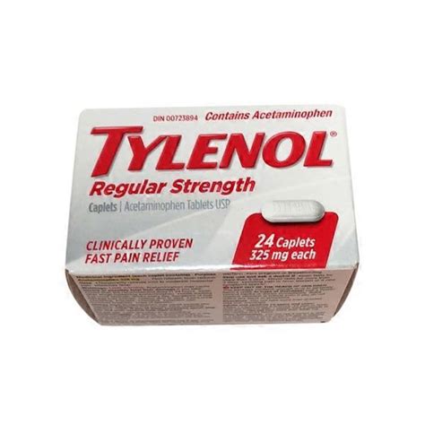Tylenol 325 Mg Adult Caplets 24 Ct Instacart