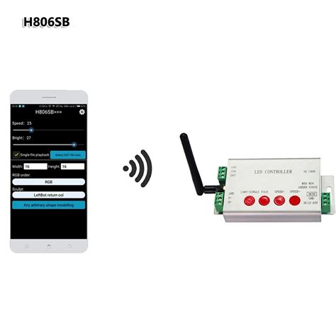 DC V V V SD Card PC Programmable Wifi Pixel LED Controller H SB Magic LEDPro