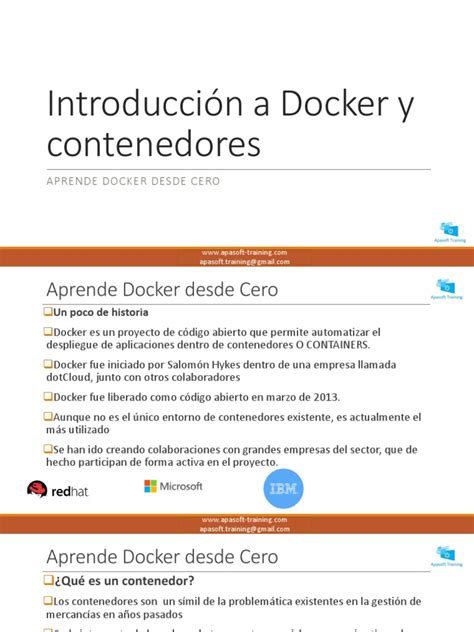1 Introducción A Docker Pdf Ciencias De La Computación Software Libre