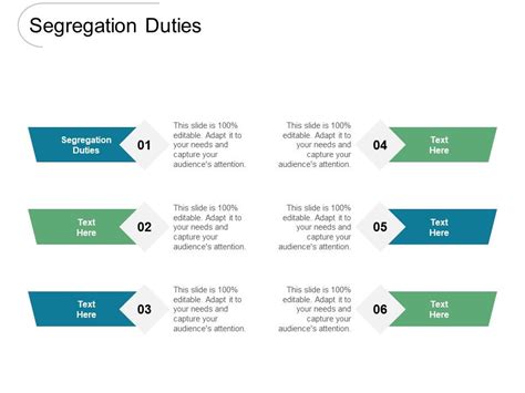 Segregation Duties Ppt Powerpoint Presentation Slides Graphics Cpb Pdf