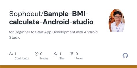 GitHub Sophoeut Sample BMI Calculate Android Studio For Beginner To Start App Development