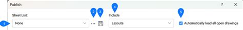 publish dialog box bricscad lite and pro bricsys help center
