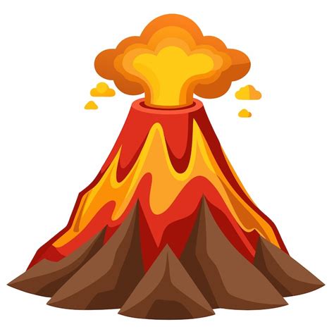 Vulkan Clipart Bilder Kostenloser Download Auf Freepik
