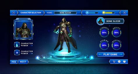 Character Selection Screen Game Screen Design On Behance