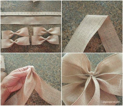 How To Make A Burlap Bow Tutorial Burlap Bow Bow Diy Artofit