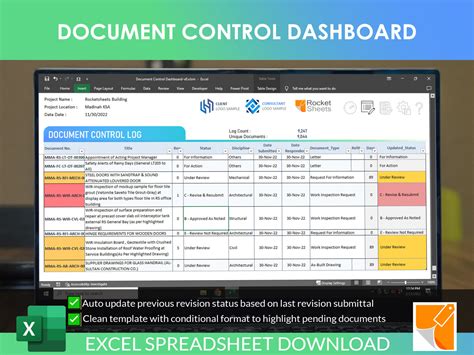 Document Control Log Sheet