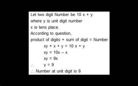 N Is A Two Digit Number Such That The Product Of Its Digits When Added To Their Sum