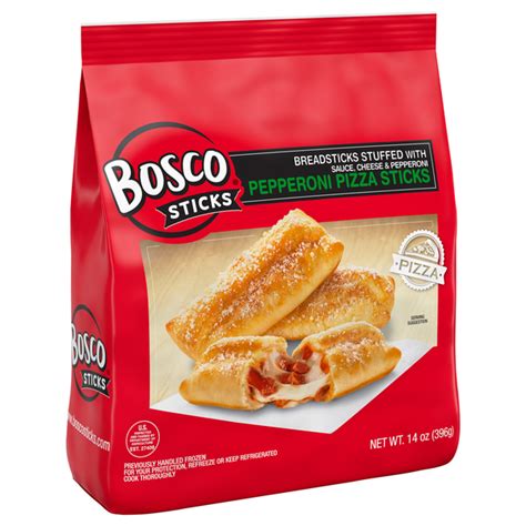 Bosco Sticks Pizza 4” Breadsticks Stuffed With Pepperoni Mozzarella