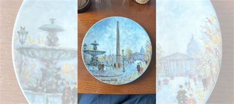 Тарелка Limoges виды Парижа купить в Москве с доставкой Хобби и отдых Авито