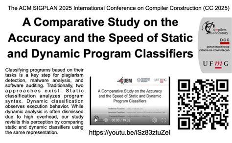 Compilers Staticanalysis Dynamicanalysis Machinelearning Cc2025