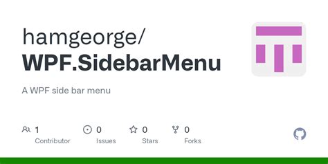 Github Hamgeorgewpfsidebarmenu A Wpf Side Bar Menu