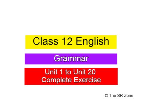 Class 12 Grammar Solution Unit 1 To 20 Compulsory English Tsz Com Np