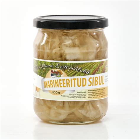 Marineeritud Sibul 500g Berrymush Sahver Ee