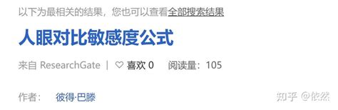 对比敏感度函数使用巴顿模型计算输入空间频率的对比敏感度值Matlab代码实现 知乎
