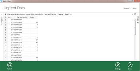 Data Explorer Unpivot Excel 4 Insight Extractor Blog