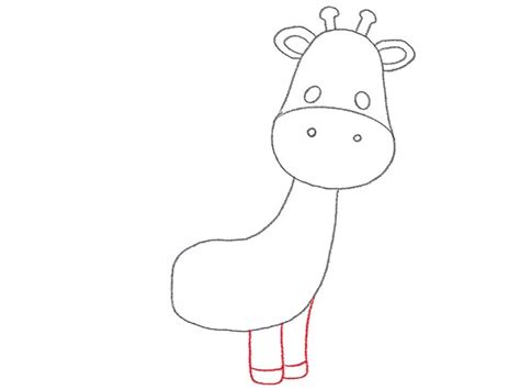 Как нарисовать мультяшного жирафа для детей Рисование