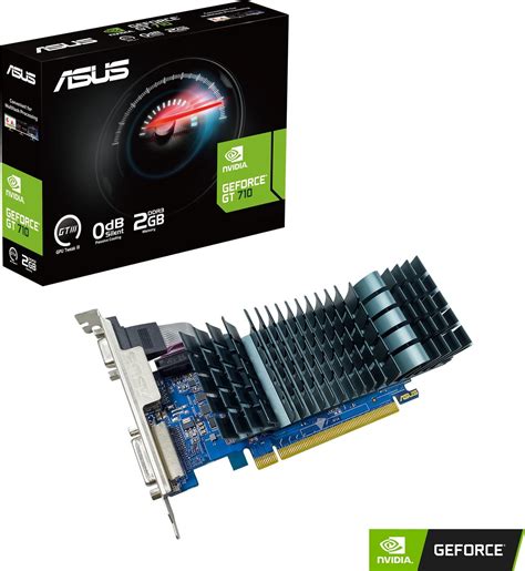 Asus Geforce Gt 710 Gt710 Sl 2gd3 Brk Evo 2gb Ddr3 64 Bit Pci E 2 0 Desktop Graphics Card Wootware