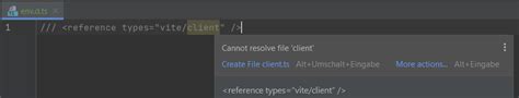 Vuejs3 Getting Rid Of Cannot Resolve File Client Warning In Envd