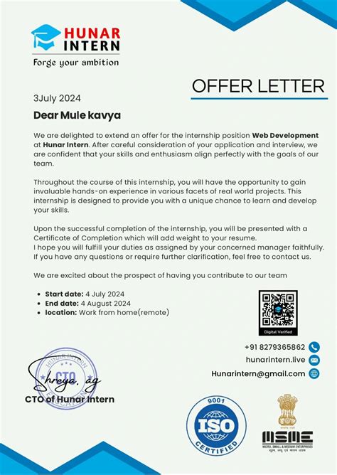 Mule Kavya On Linkedin Hunarintern Webdevelopment