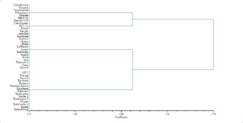 Dendrogram Derived From Upgma Cluster Analysis Using Neis Similarity Download Scientific