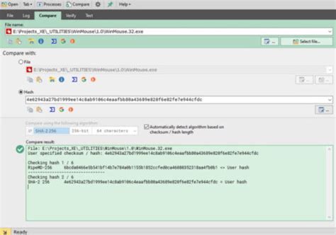 calculate and verify checksum and hashes of files with ps hash for