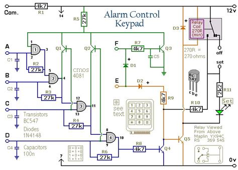 Schematics Enhanced 4 Digit Alarm Keypad Pcb