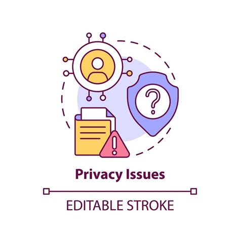 Privacy Issues Concept Icon Personal Information Sharing Maas Issue Abstract Idea Thin Line