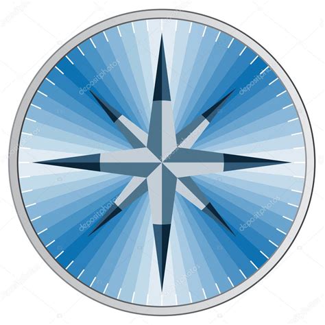 Blue Compass — Stock Vector © Happyroman 11493352