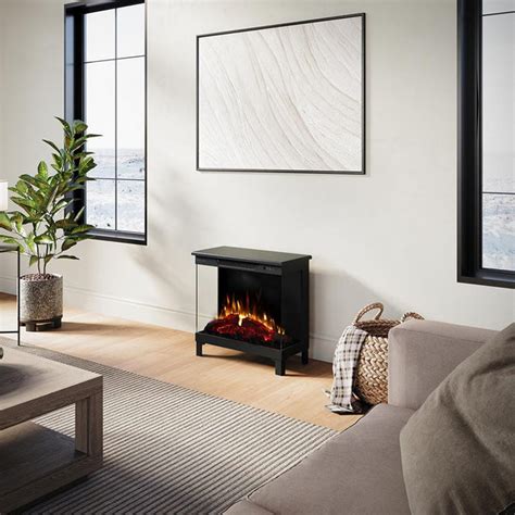 Modern Ember Skyline Smart 3 Sided Black Electric Fireplace Stove Heat