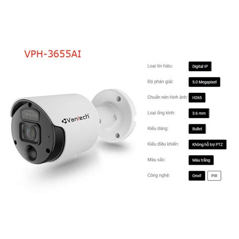 Camera Hồng Ngoại Cảm Biến Pir Ai Ip Vantech Vph 3655ai