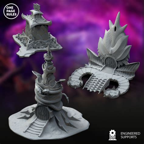 3d Printable Lust Daemons Medium Terrain By One Page Rules