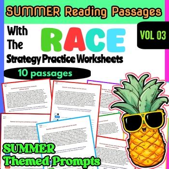 Summer Writing Prompts Packet Fun Summer Craft And Race Writing Activities