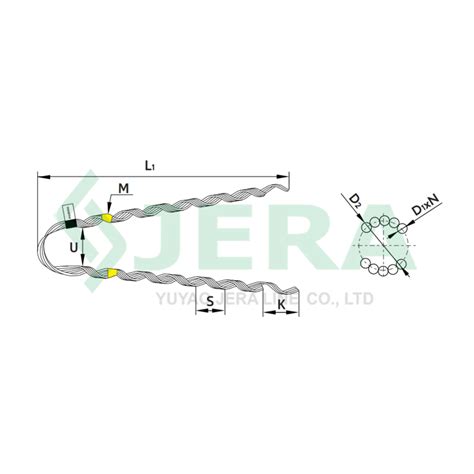 Dead End Brace Grip 1 4” Js 22b Jera Line