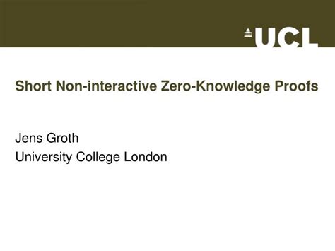 ppt short non interactive zero knowledge proofs powerpoint