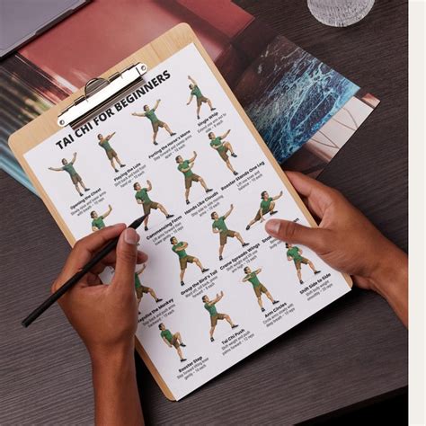 Tai Chi For Beginners Printable Chart Step By Step Tai Chi Forms Tai Chi Routine Pdf For Home