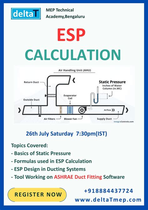 Webinar Esp Calculation In Hvac Systems Join Us For An Exclusive