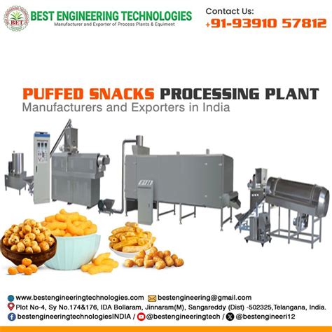 Puffedsnacksprocessingplantexporters Best Engineering Technologies