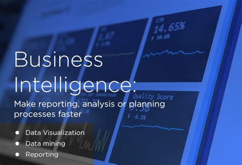 Business Intelligence Make Reporting Analysis Or Planning Processes Faster