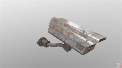 3d Model Game Ready Security Camera 3d Model Low Poly Vr Ar Low