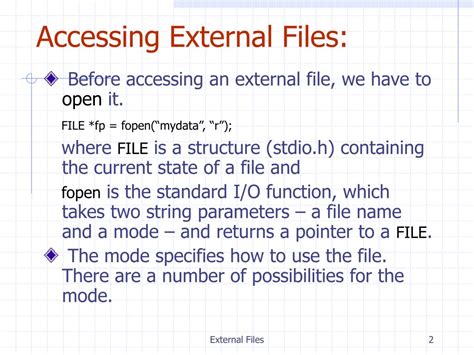 Accessing External
