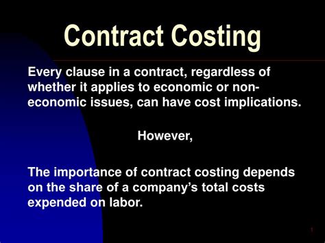 PPT Contract Costing PowerPoint Presentation Free Download ID 6106410
