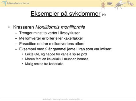 Ppt Kakerlakker Allergi Og Smittespredning Powerpoint Presentation Id 1396480