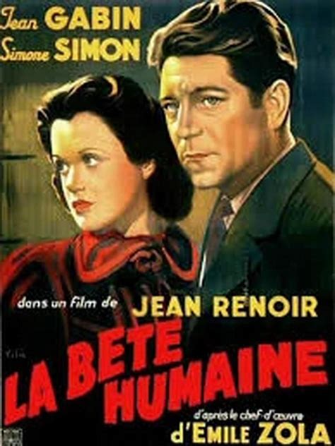 1938 La Bête Humaine Jean Gabin Simone Simon Fernand Ledoux